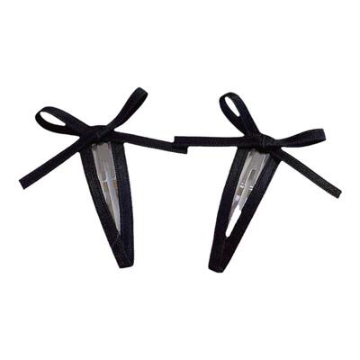 对夹丝带甜miu芭蕾风BB夹