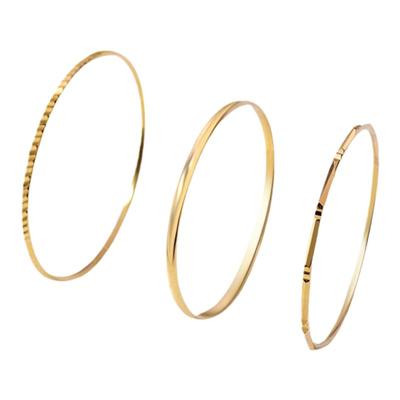 时尚韩国车花细款指环14k黄金