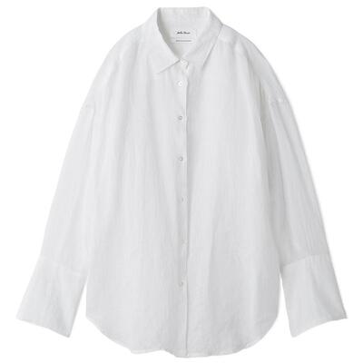 Mila Owen春夏简约通勤休闲慵懒风百搭透视衬衫09WFB252141