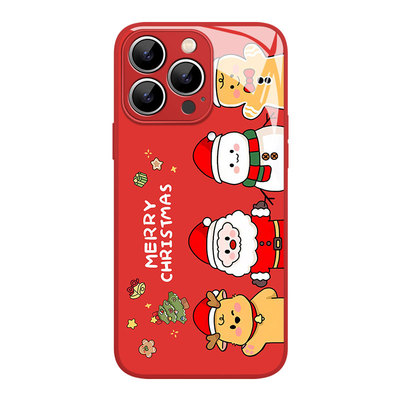 圣诞老人玻璃适用华为手机壳