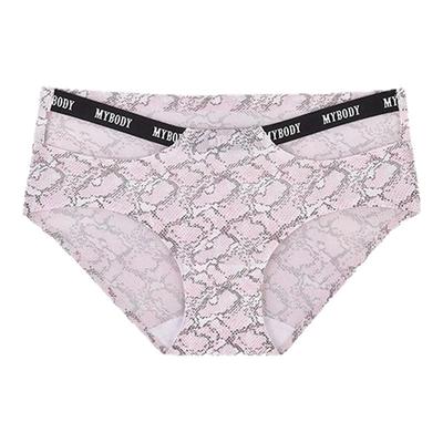 mybody时尚舒适豹纹印花平角裤