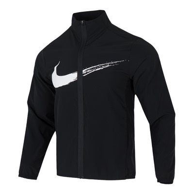 Nike耐克梭织夹克男装新款透气健身运动服立领休闲外套HV0395