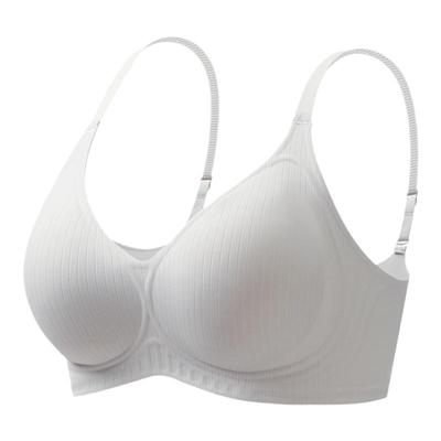 【2件99】无痕内衣不空杯收副乳果冻条软支撑无钢圈女内衣文胸