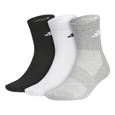 阿迪达斯休闲袜男袜女袜男女同款夏季新款三双装袜子中筒袜JC9272