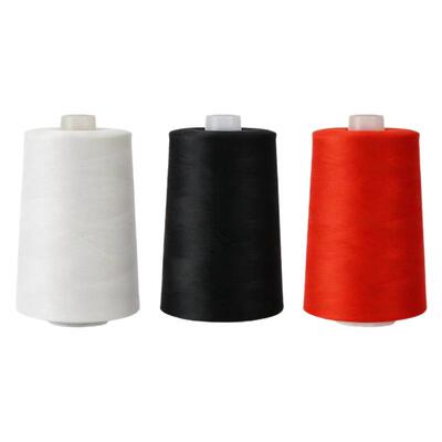 缝纫线大卷8000码缝衣服线家用锁边线402涤纶宝塔线缝纫机针线白