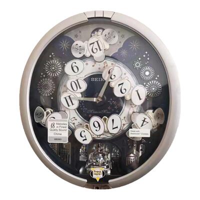 北欧客厅静音水晶挂钟