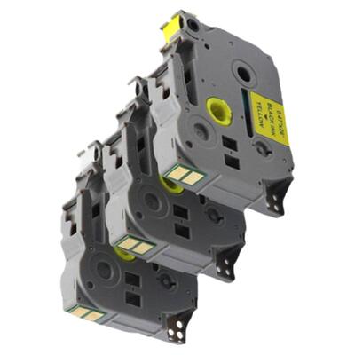 适用兄弟TZ-231标签机色带LP125B TZE-1631 TZE-131黑字白底