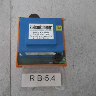 Kieback & Peter Z63 Power Supply Prim. 230VAC 50/60Hz Sec. 2