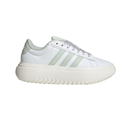 adidas阿迪达斯GRAND COURT小白鞋运动秋女子厚底显高板鞋 JR0705
