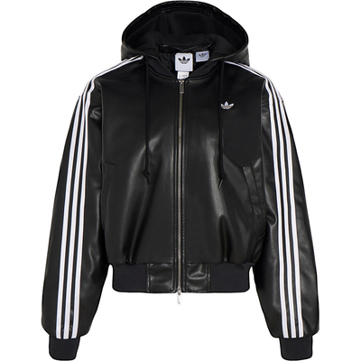 Adidas/阿迪达斯正品三叶草女士连帽保暖耐穿休闲棉服KU6857