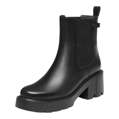 思加图巅峰乐手英伦风切尔西靴女