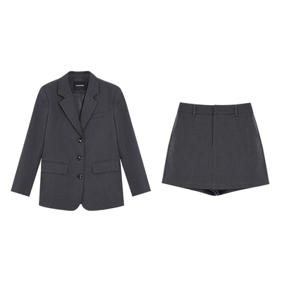 西装外套上衣防走光短裤裙套装