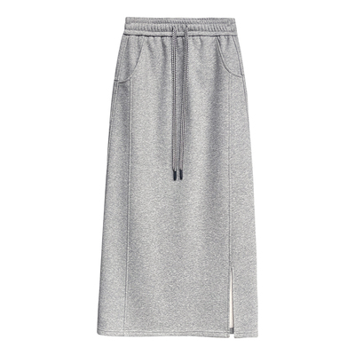 2025冬季新款加绒加厚直筒半身裙