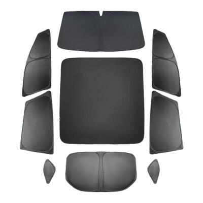 极氪001车窗不透光防晒户外露营