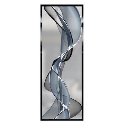 新中式现代入户客厅玄关卧室隔断遮挡意式艺术钢化玻璃屏风定制