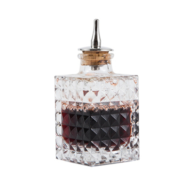 玻璃瓶苦精瓶纯手工雕刻调酒瓶