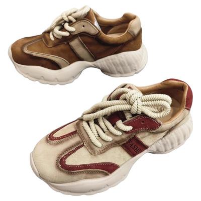 西瑞鸟2025新款秋季老爹鞋真皮女