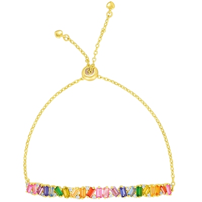 潮宏基玩色彩虹糖s925银手链