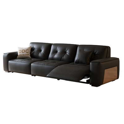 DDC意式轻奢黑金刚电动沙发