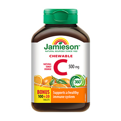 Jamieson健美维生素C咀嚼片120粒