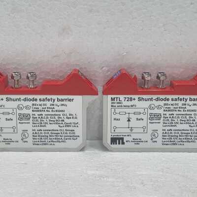 MTL728 Shunt-diode safety barrier - Lot Of 2Qty