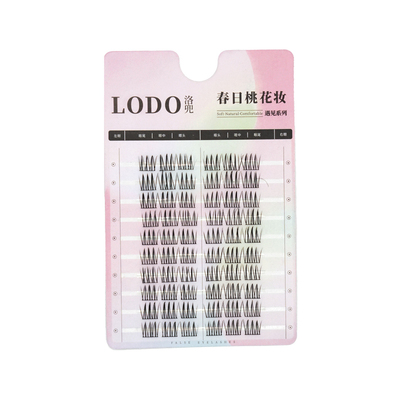 洛兜LODO空气感女团假睫毛自然仿真素颜纯欲卷翘根根分明单簇分段