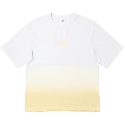 Lee舒适版字母Logo印花渐变男女同款短袖T恤休闲潮流LUT0098474LE