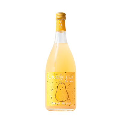 奶油梨酒果酒微醺低度甜酒晚安酒