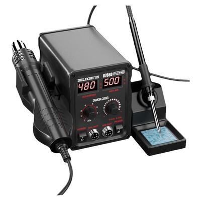 德力西双数显热风枪拆焊台二合一