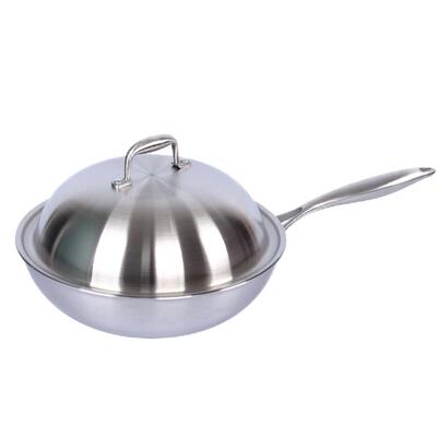 皖骄子无涂层不锈钢炒锅