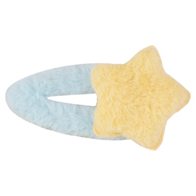 秋冬毛绒星形BB夹可爱百搭头饰