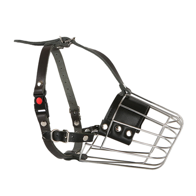 德牧嘴套防咬口罩嘴笼东德杜宾专用不锈钢口笼防乱吃乱咬训犬装备