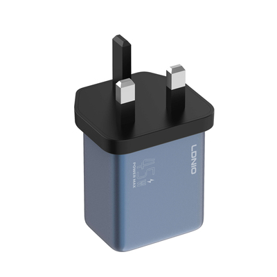 Ldnio/力德诺 45W UK充电器带双头typec线一套装 usba usbc双口输出港澳三脚插头适用于苹果三星安卓手机平板