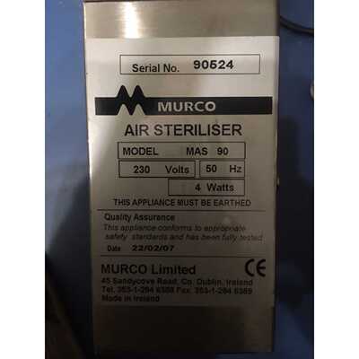 议价MURCO AIR STERILISER MAS 90 23维修