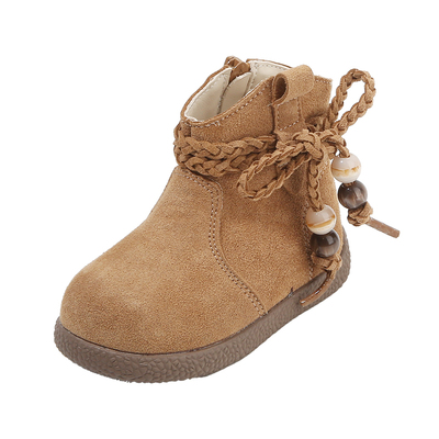 女童靴子加绒二棉保暖短靴