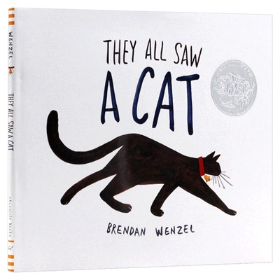 他们都看到了一只猫  They All Saw A Cat英文原版 凯迪克奖绘本 精装 Brendan Wenzel 英文版进口原版英语书籍