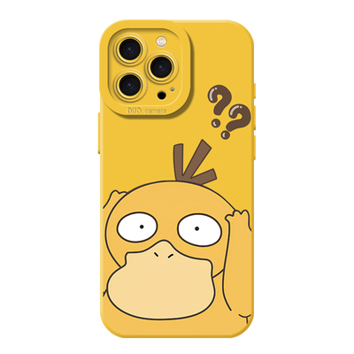 可达鸭情侣手机壳适用