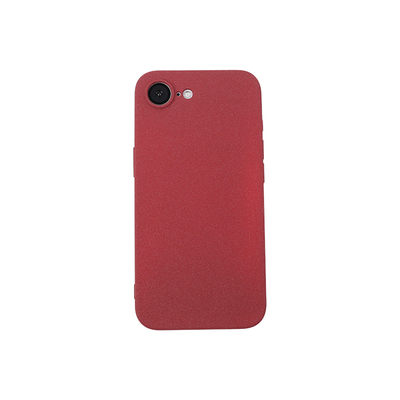 粗磨砂颗粒手感防指纹适用苹果iPhone17e手机壳17ProMax酒红色Air硅胶软壳16镜头全包15防滑14小众纯色13/12