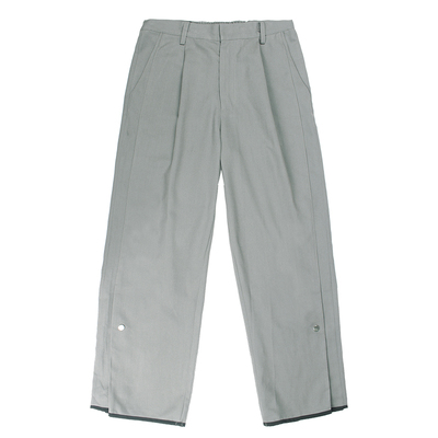 侧面双褶多穿法垂坠感休闲西裤