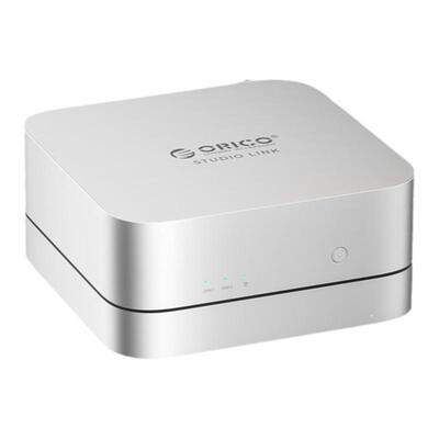 奥睿科StudioLink适用Mac mini硬盘存储盒2.5寸双盘位raid阵列柜