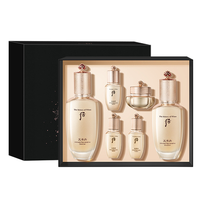 【新年礼物】Whoo后天率丹和率提拉保湿紧致护肤水乳套装