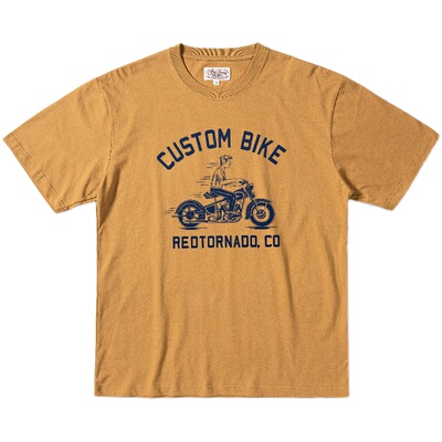 红风短袖美式复古印花T恤