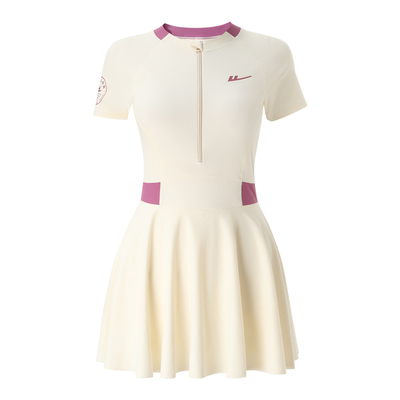 回力裙式连体泳衣女泡温泉游泳衣