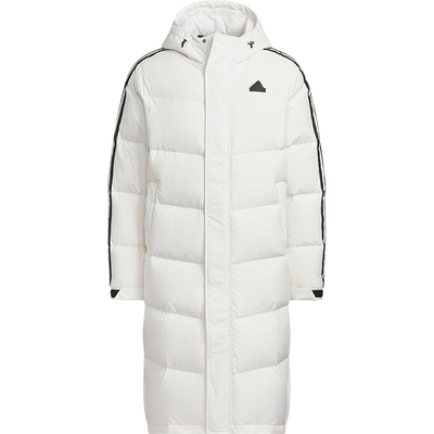 Adidas/阿迪达斯官方正品新款男女长款保暖侧开排扣羽绒服JM9152