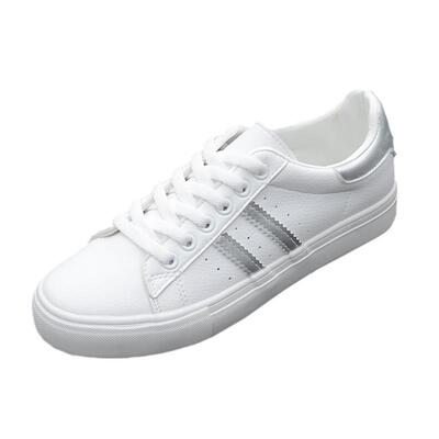 ddoo港版chic软皮学院风女小白鞋