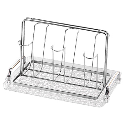 客厅水杯收纳6杯架8杯架沥水托盘