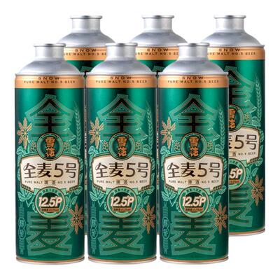 雪花全麦5号1L*6罐微醺高端马口铁12.5度 全麦芽啤酒官方旗舰店