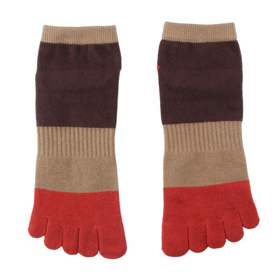 男士春夏五指袜男纯棉中帮吸汗