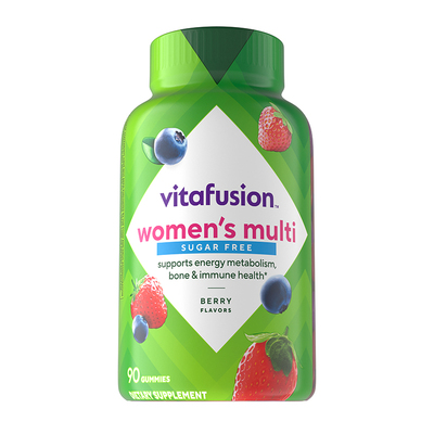 【自营】vitafusion女士复合维生素软糖90粒无糖女维美国复合多维