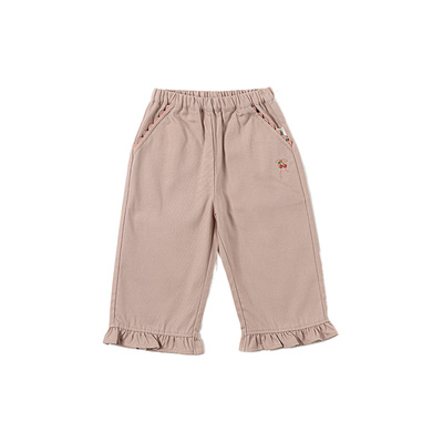 【新品】OAK FAMILY女童直筒裤春秋儿童天丝棉阔腿裤百搭宽松